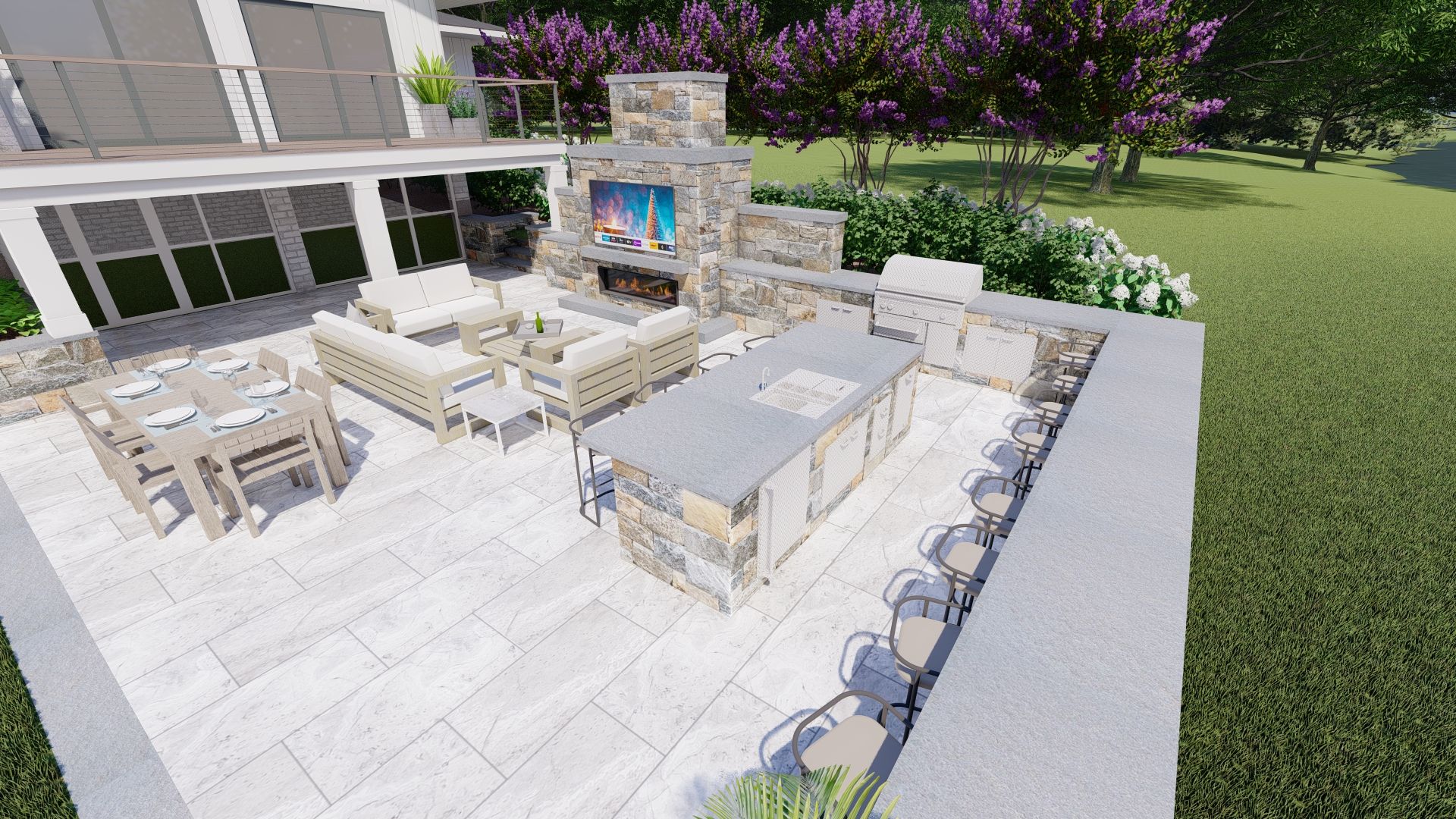Custom Patio Design & Installation | F. A. Hobson Landscaping